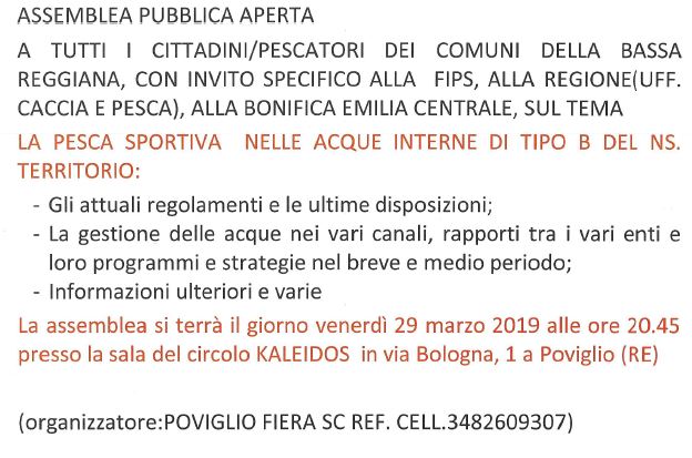 ASSEMBLEA PUBBLICA A POVIGLIO | FIPSAS Reggio Emilia